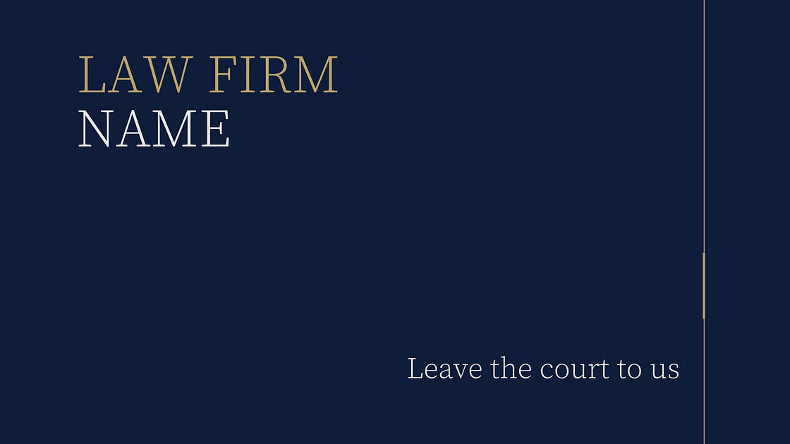 Law Firm Presentation Pack | Renderforest