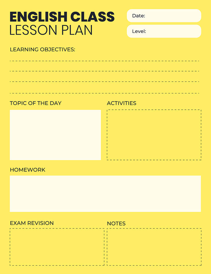 Minimalistic Lesson Plans for Everyday Use | Renderforest