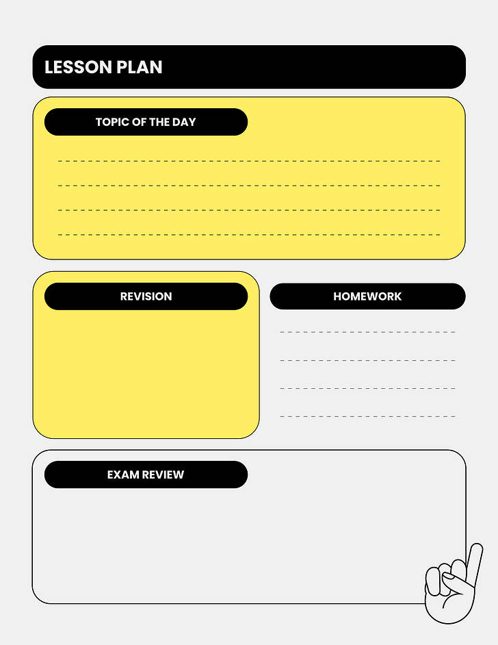 Minimalistic Lesson Plans for Everyday Use | Renderforest