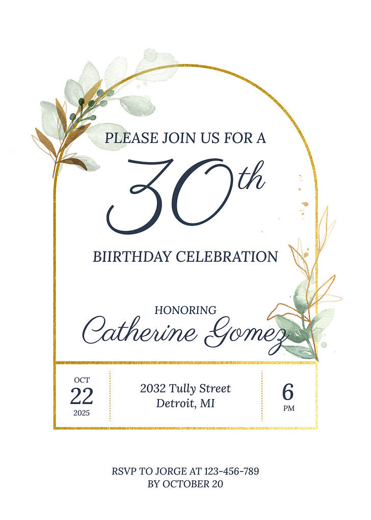 Festive Birthday Invitation Templates | Renderforest