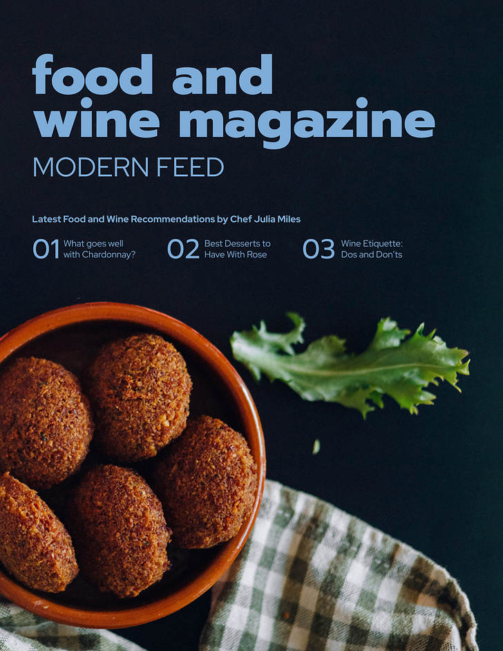 Realistic Food Magazine Covers | Renderforest