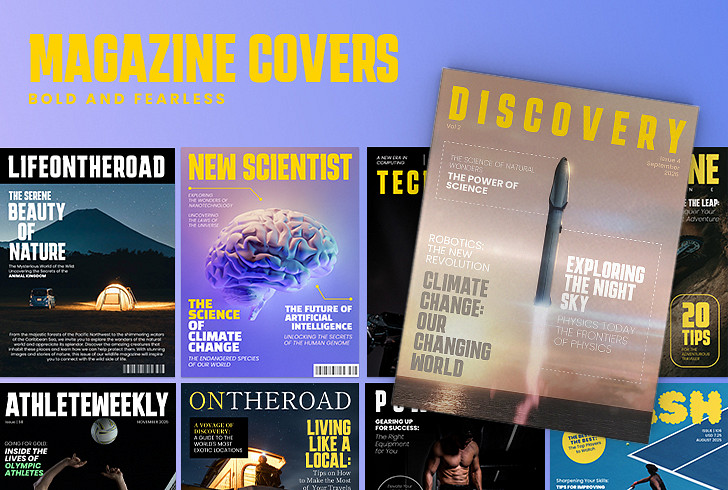 Free magazine cover templates | Renderforest