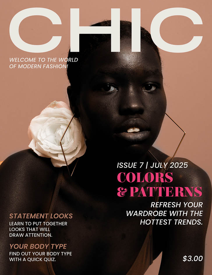 Portadas modernas para revistas de moda | Renderforest