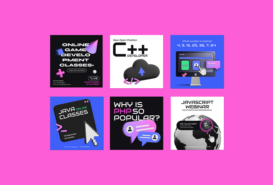 Coding School Marketing Pack | Renderforest