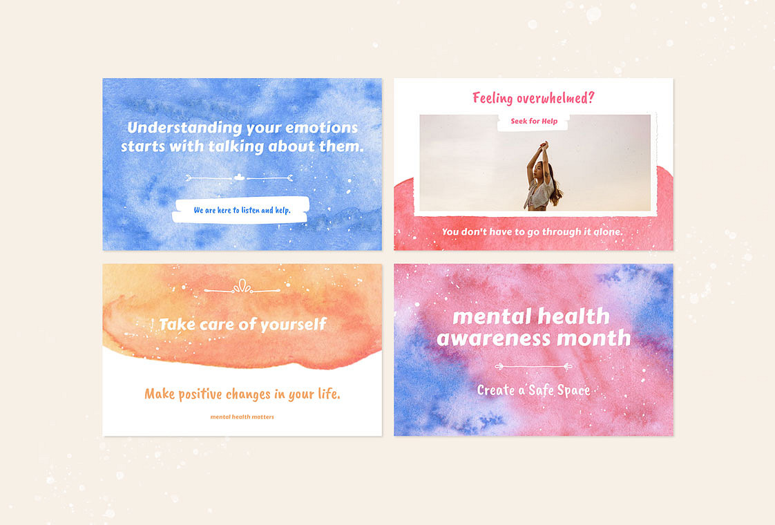 Mental Health Awareness SMM Posts | Renderforest