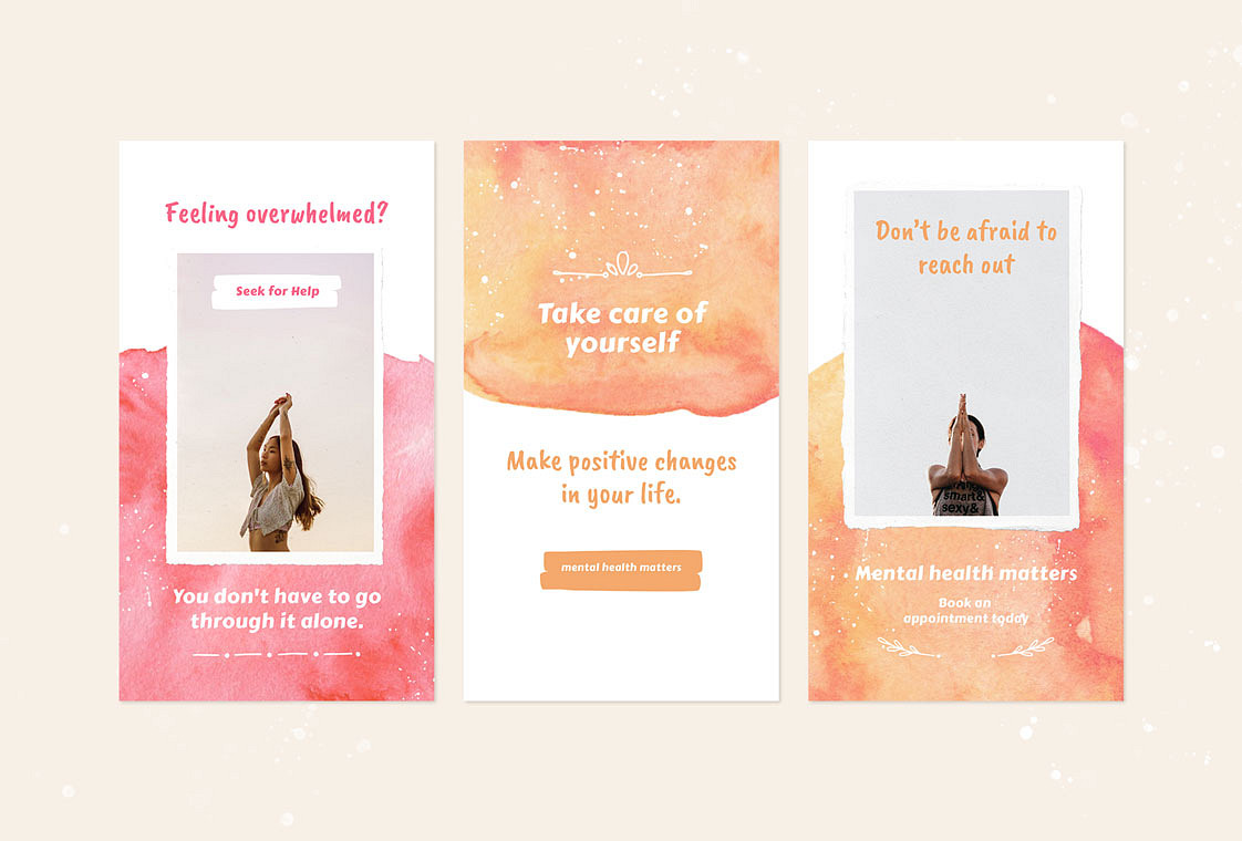 Mental Health Awareness SMM Posts | Renderforest