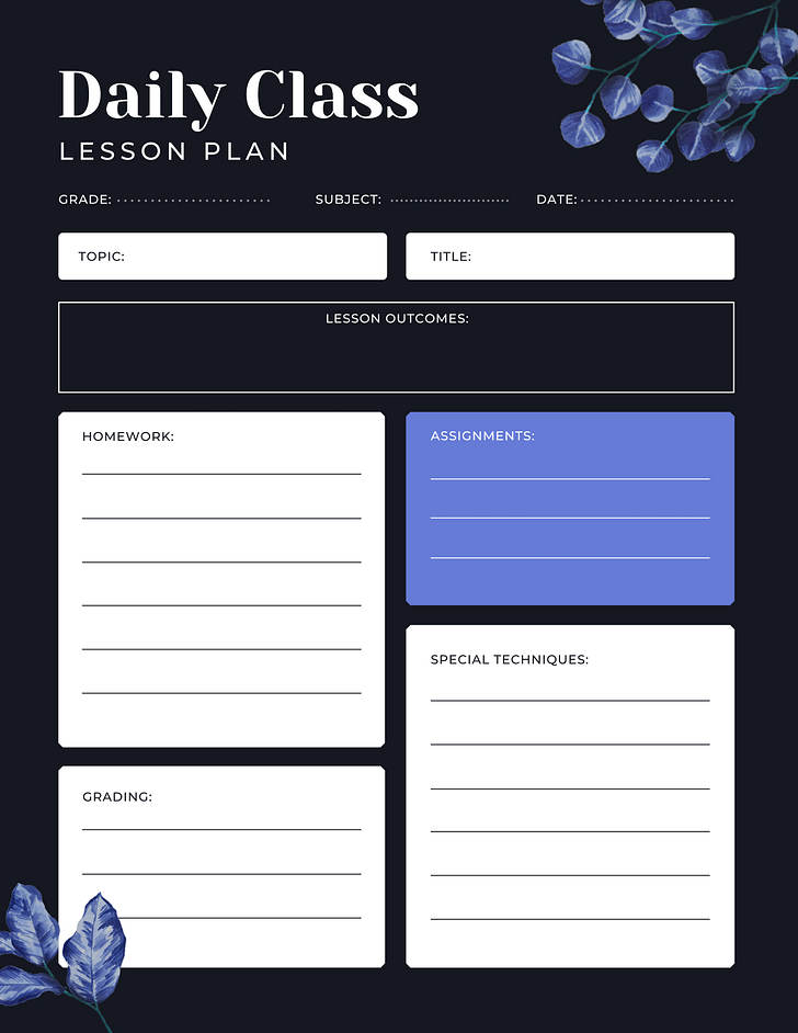 Floral Lesson Plans for All Purposes | Renderforest