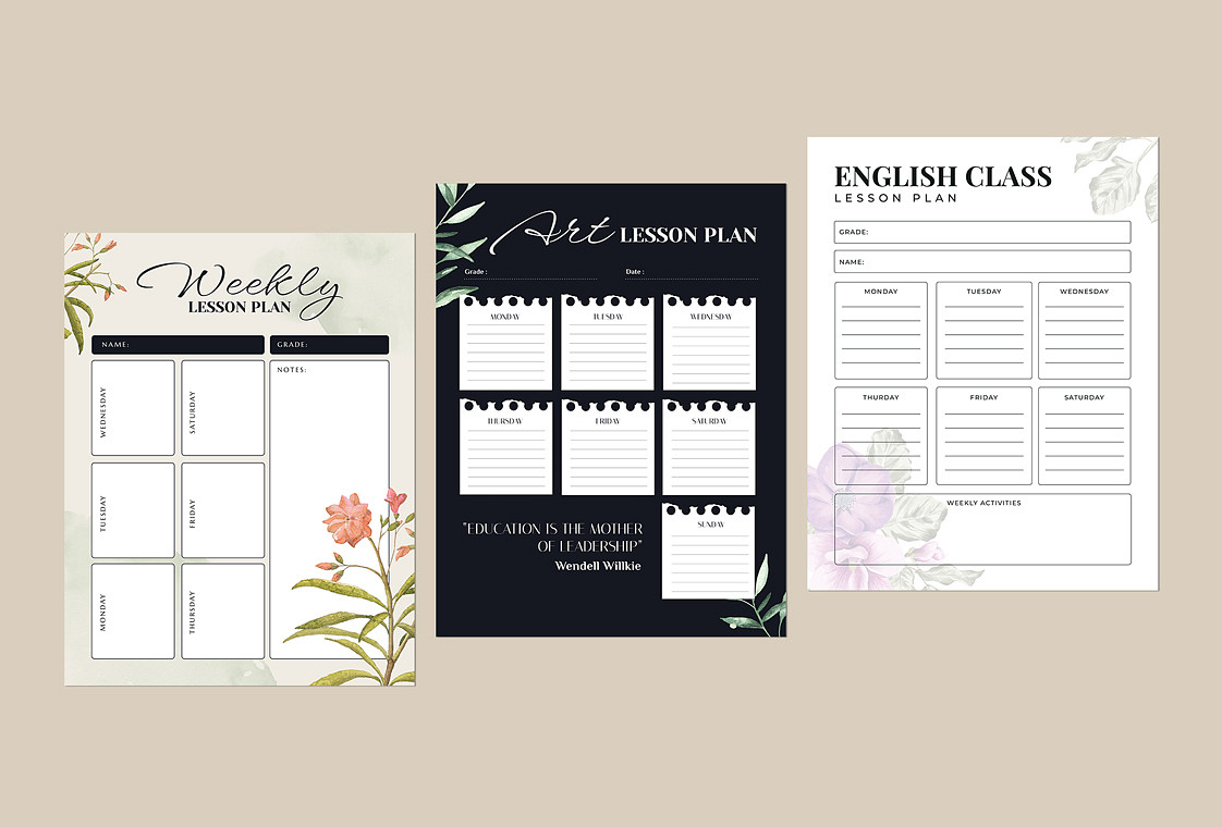 Floral Lesson Plans for All Purposes | Renderforest