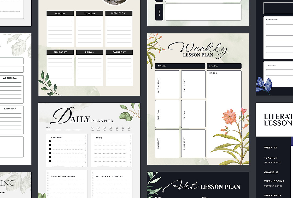 Floral Lesson Plans for All Purposes | Renderforest