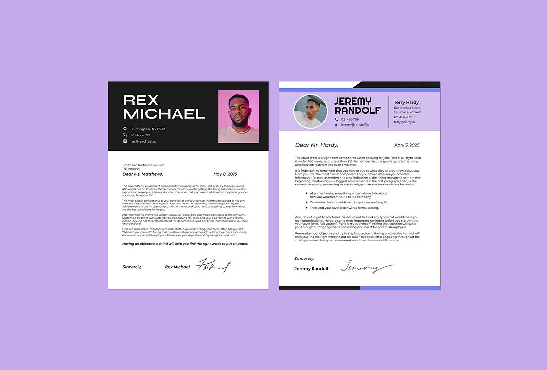 Corporate Cover Letters | Renderforest