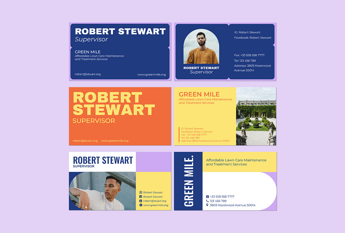 Landscaping Company Business Cards | Renderforest