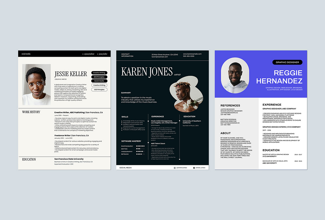 Modèles de CV modernes | Renderforest