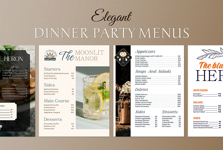 Free restaurant menu templates | Renderforest
