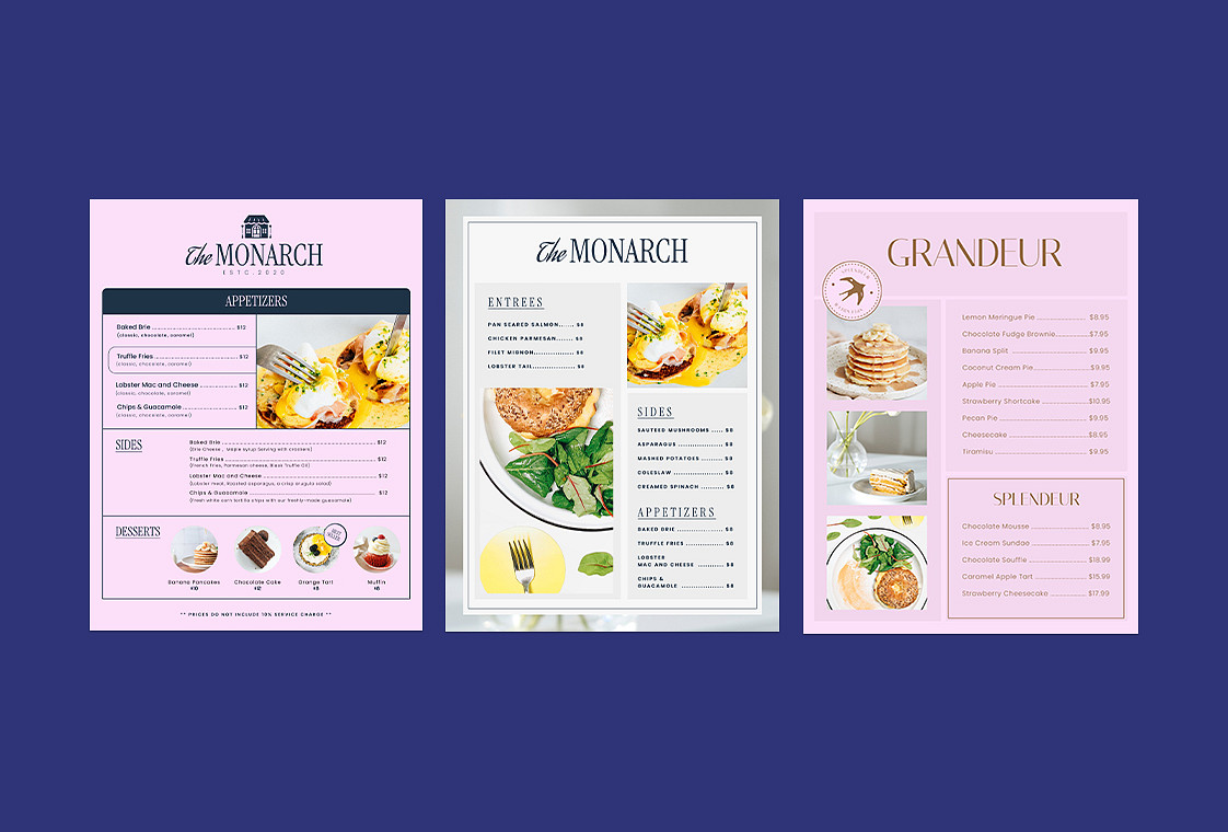 Trendy Cafe Menu Templates | Renderforest