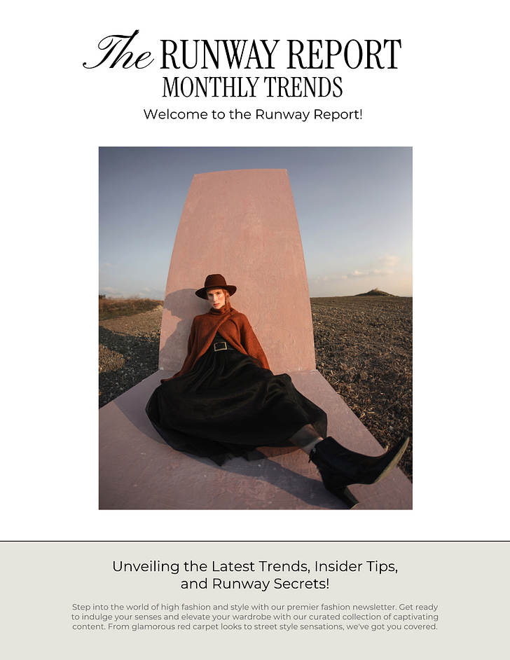 Monthly Fashion Newsletter Templates | Renderforest