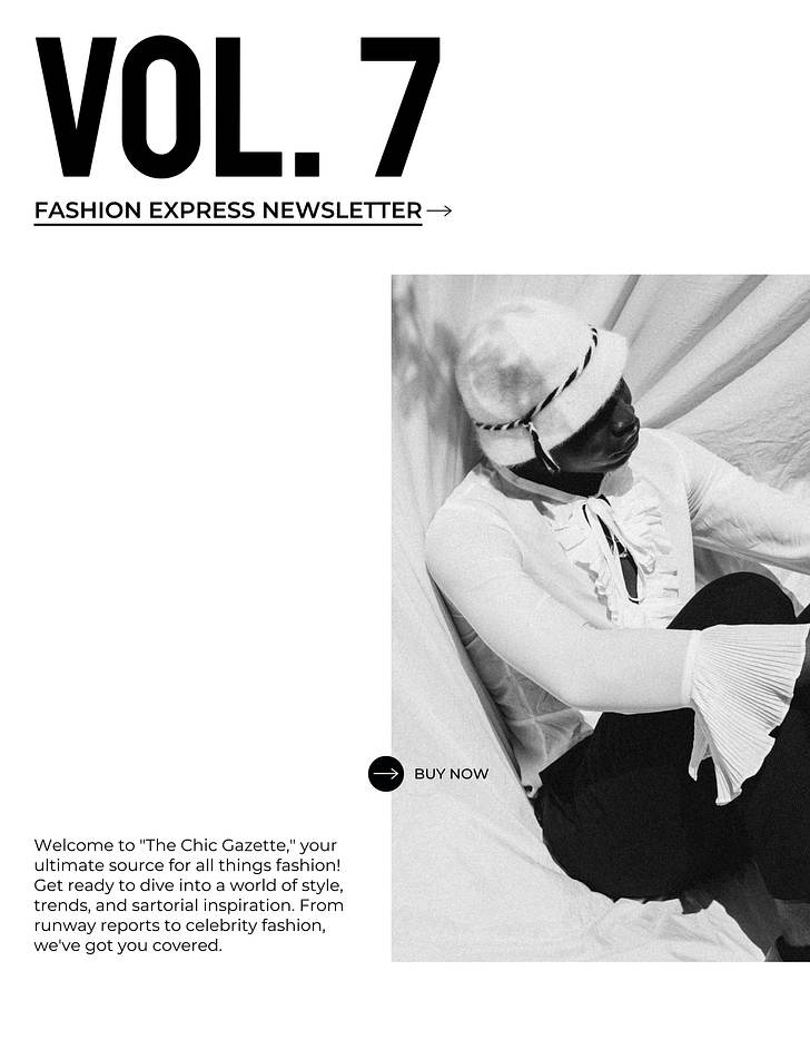 Monthly Fashion Newsletter Templates | Renderforest