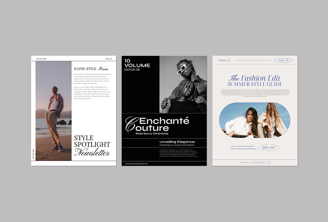 Monthly Fashion Newsletter Templates | Renderforest