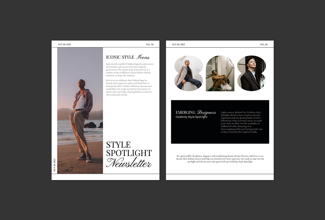 Monthly Fashion Newsletter Templates | Renderforest