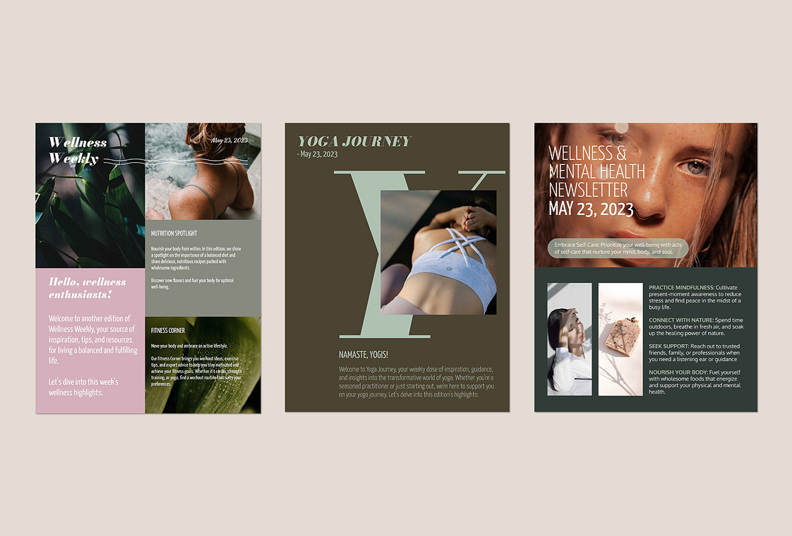 Health and Wellness Newsletters | Renderforest