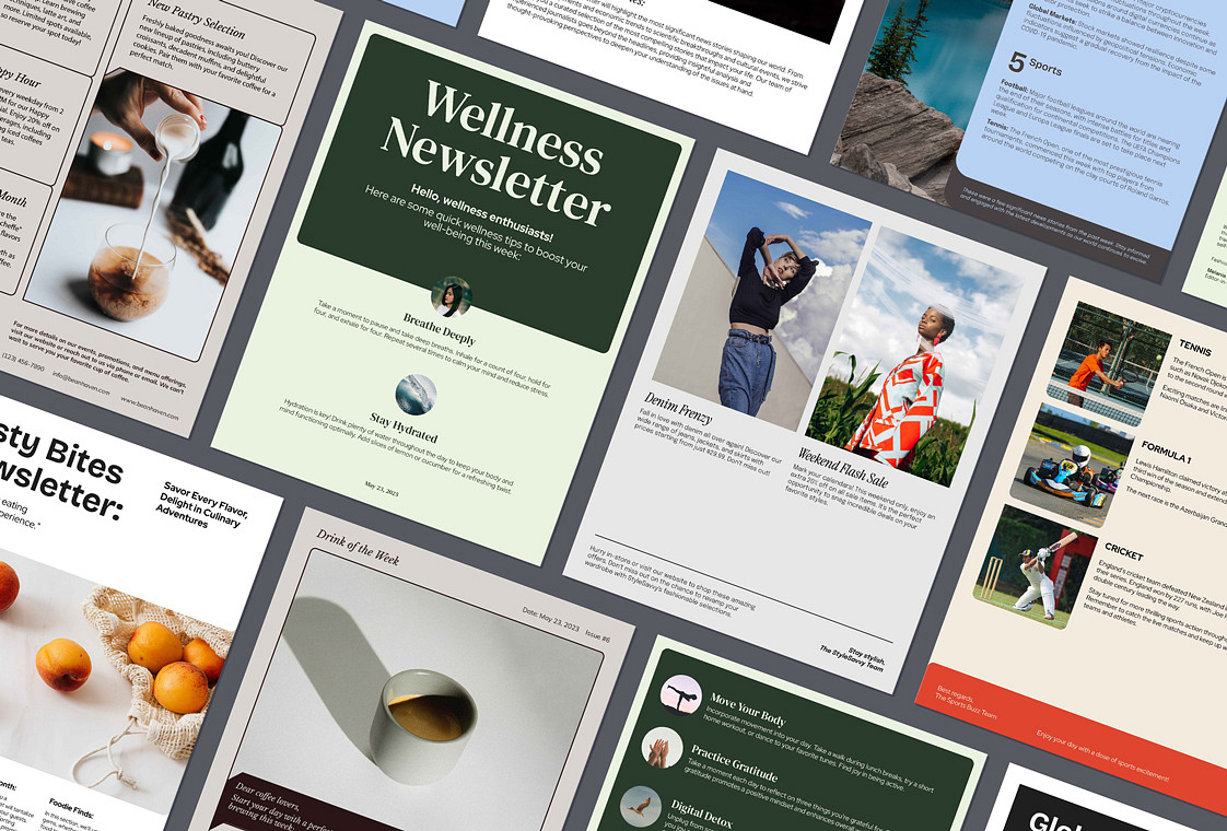 Newsletter Design Variety Templates | Renderforest
