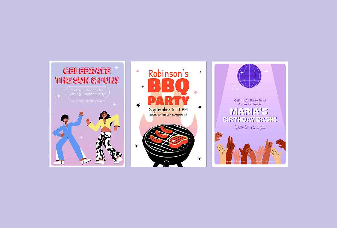 Fun Party Invitation Templates | Renderforest