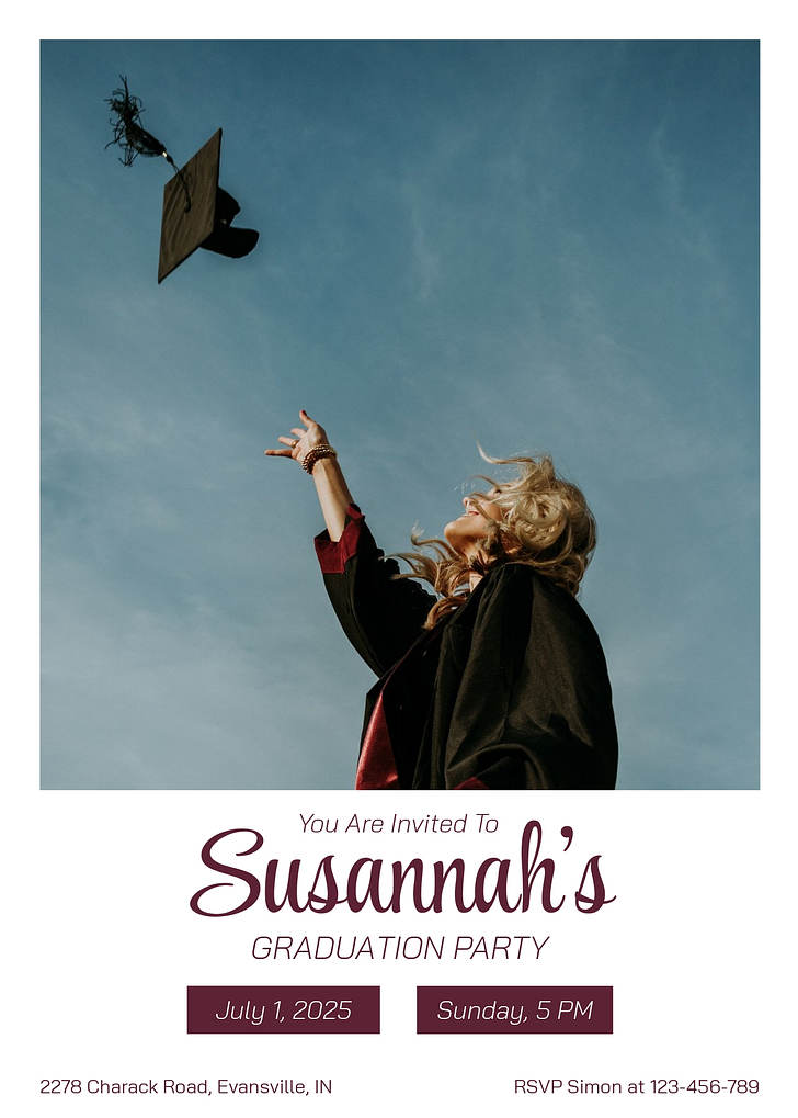 Graduation Party Invitations | Renderforest