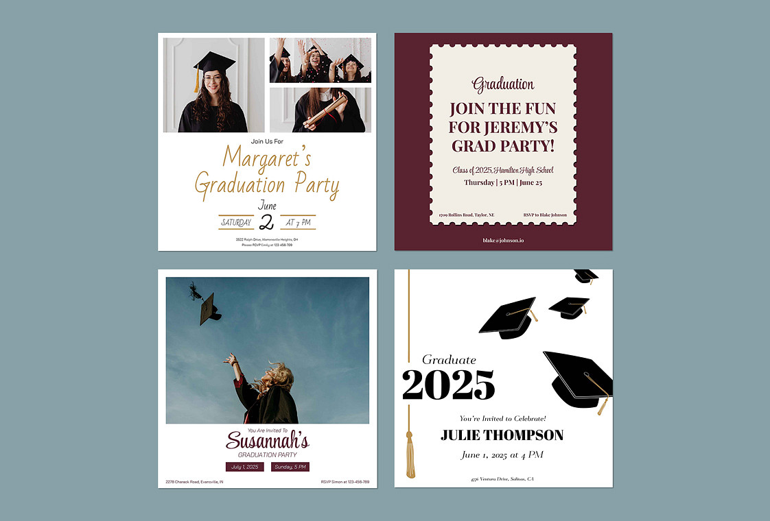 Graduation Party Invitations | Renderforest