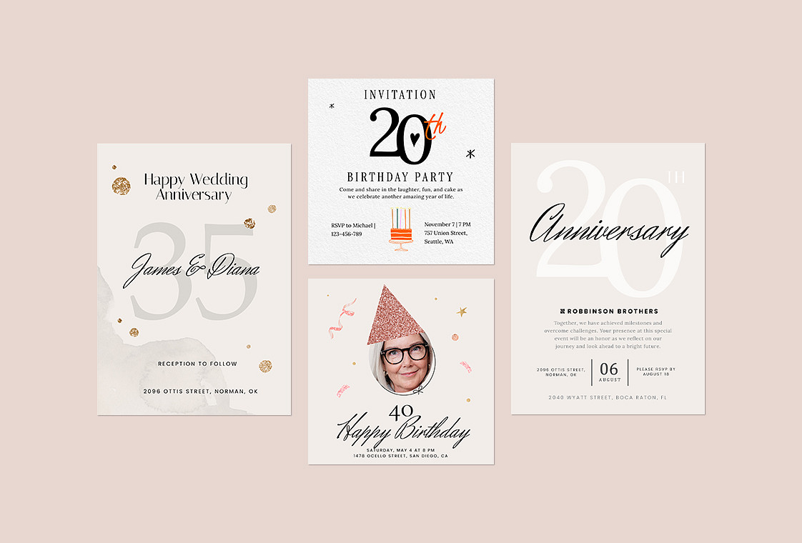 Special Occasion Invitation Templates | Renderforest