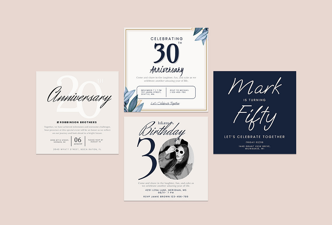 Special Occasion Invitation Templates | Renderforest
