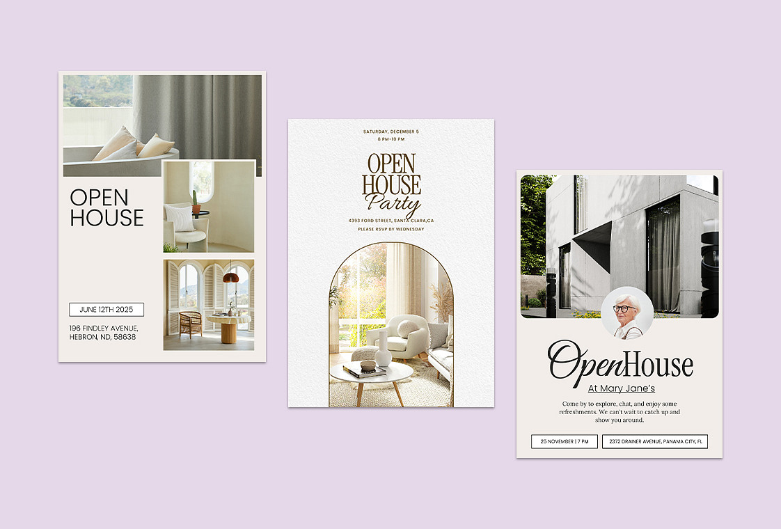 Open House Invitation Templates | Renderforest