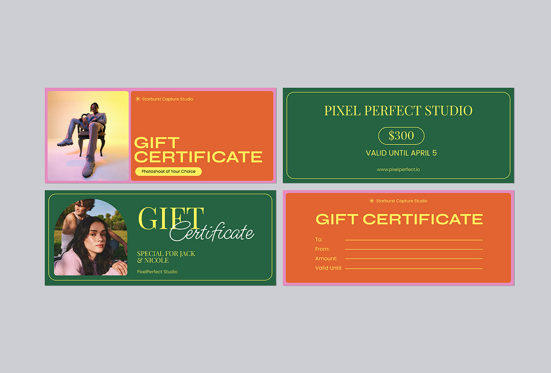 Photographer's Gift Card Collection | Renderforest