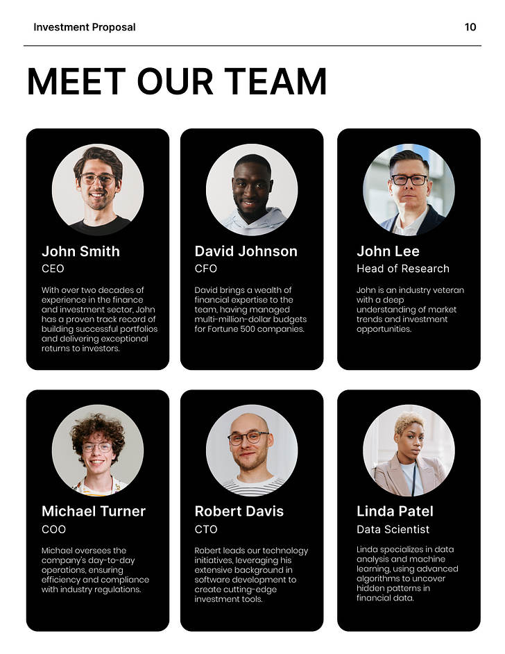 Corporate Investment Proposal Template | Renderforest