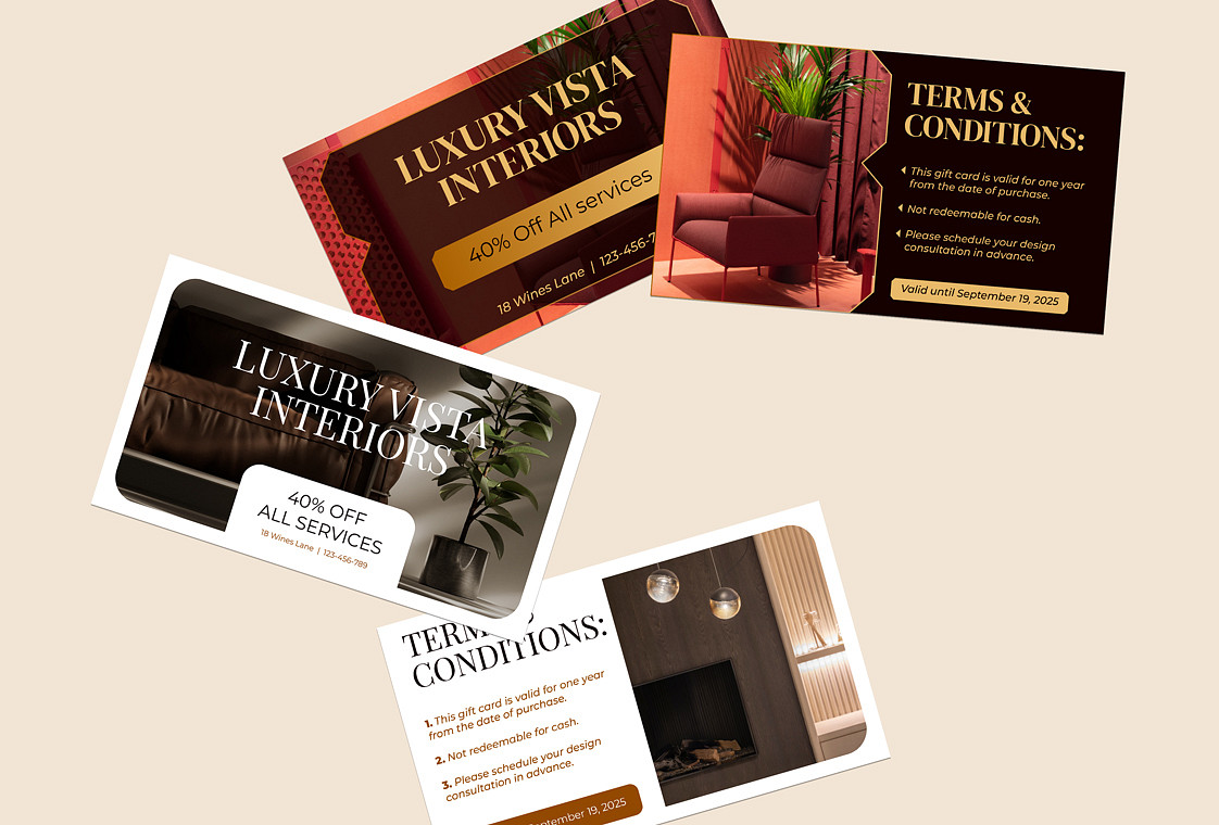 Professional Gift Card Variety | Renderforest