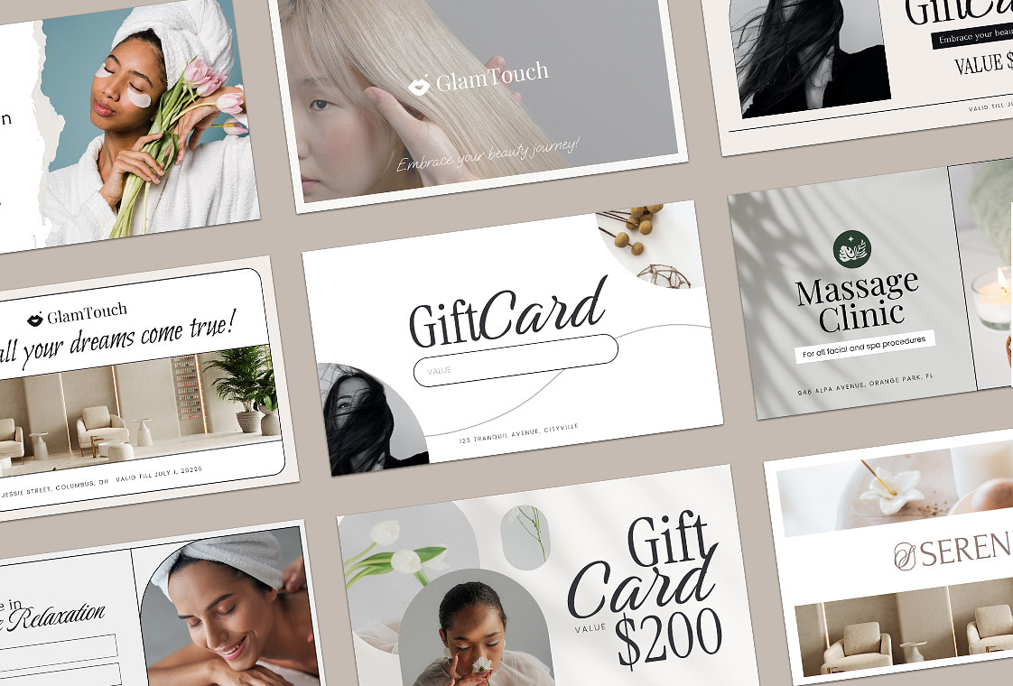 Beauty and Spa Gift Cards | Renderforest