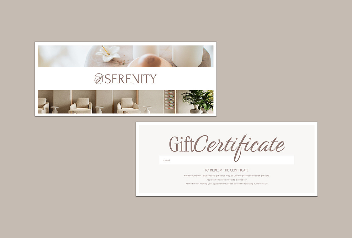 Beauty and Spa Gift Cards | Renderforest