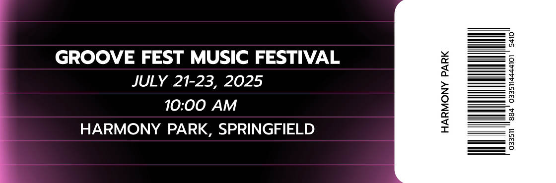 Ultimate Festival Ticket Combo Pack | Renderforest