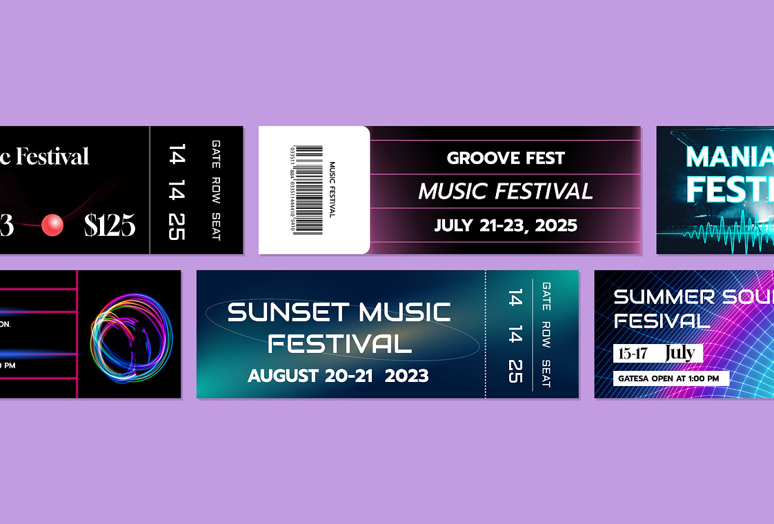 Ultimate Festival Ticket Combo Pack | Renderforest