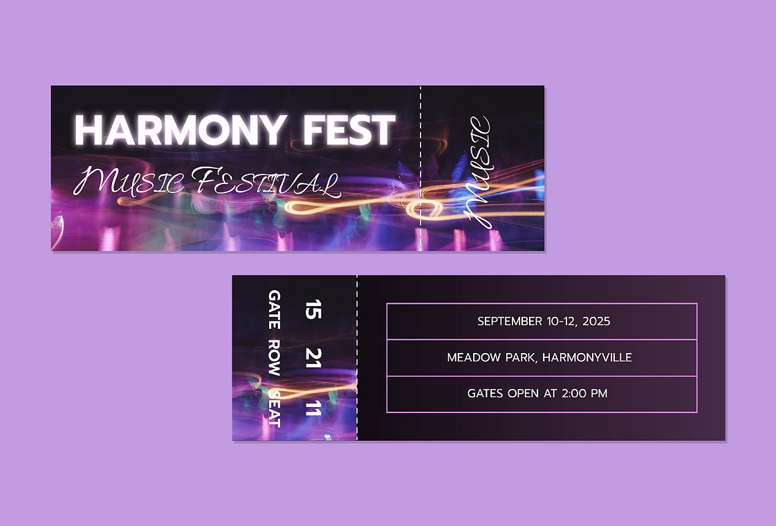 Ultimate Festival Ticket Combo Pack | Renderforest