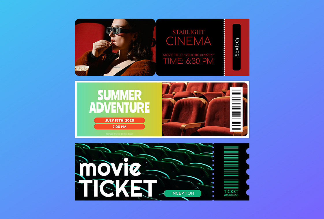 Film Fest Ticket Bundle | Renderforest