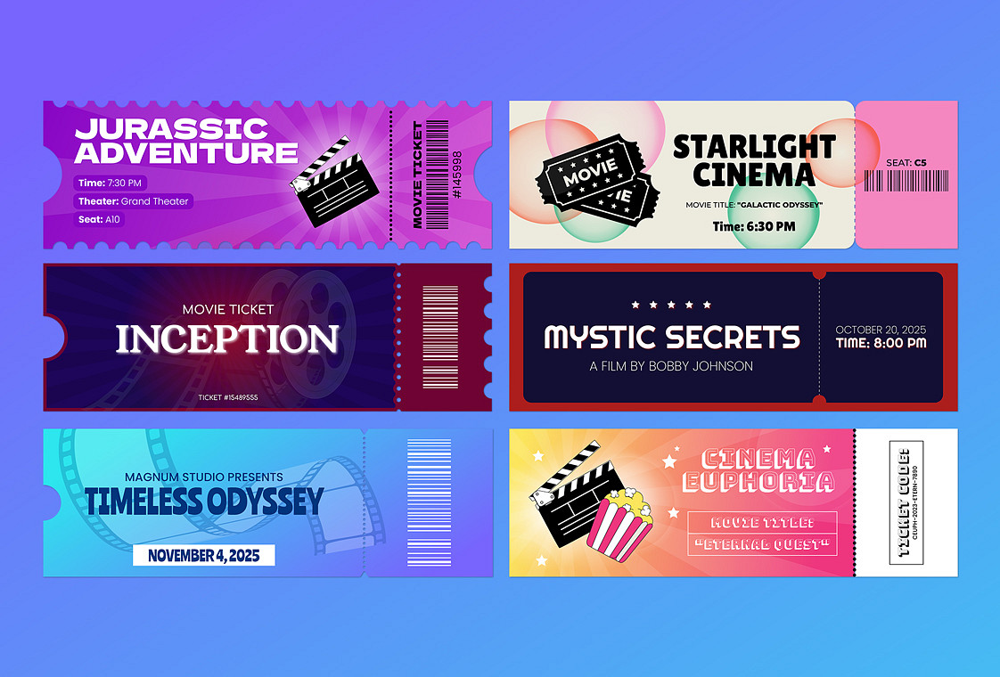 Film Fest Ticket Bundle | Renderforest