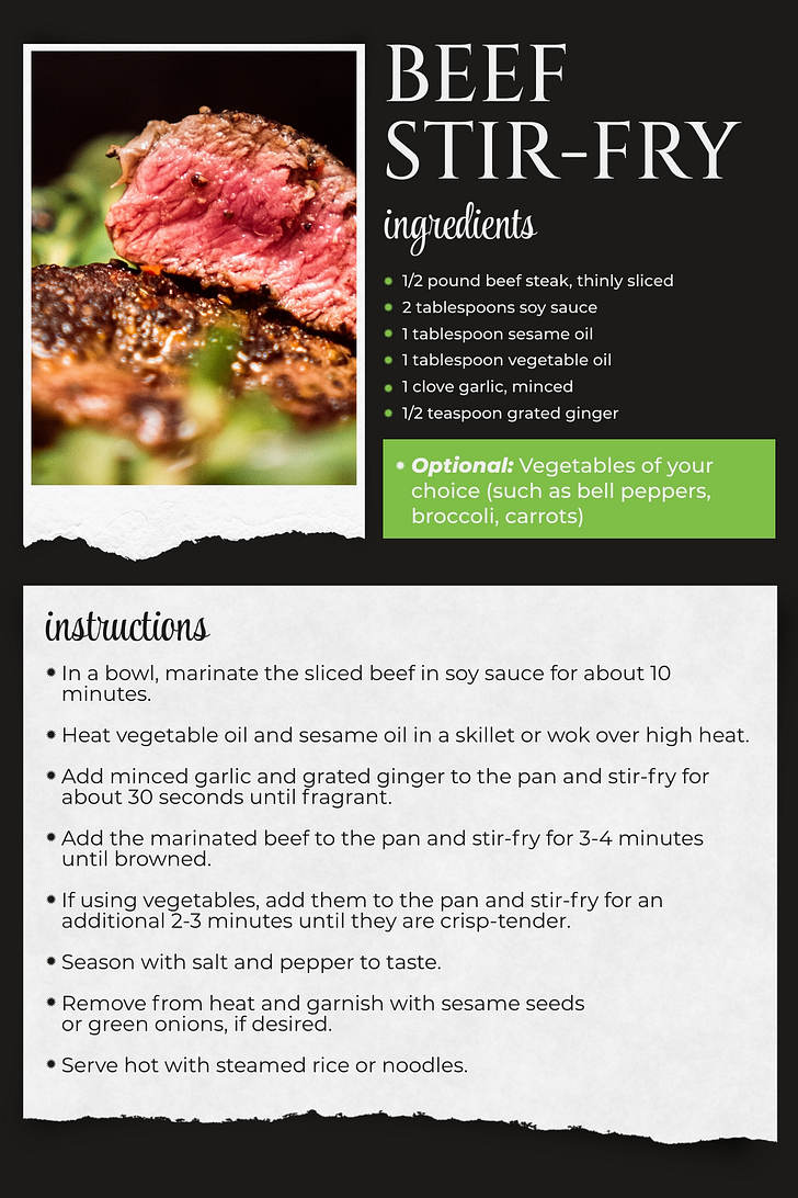 Picture Perfect Recipe Cards | Renderforest