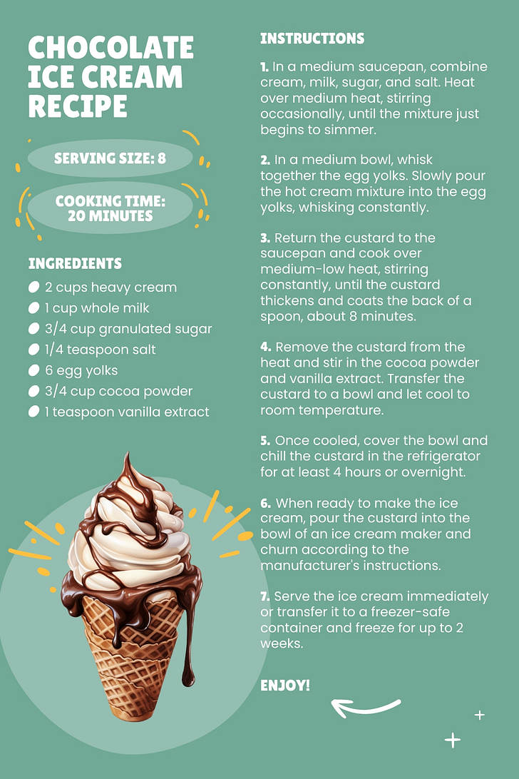 Watercolor Recipe Card Templates | Renderforest