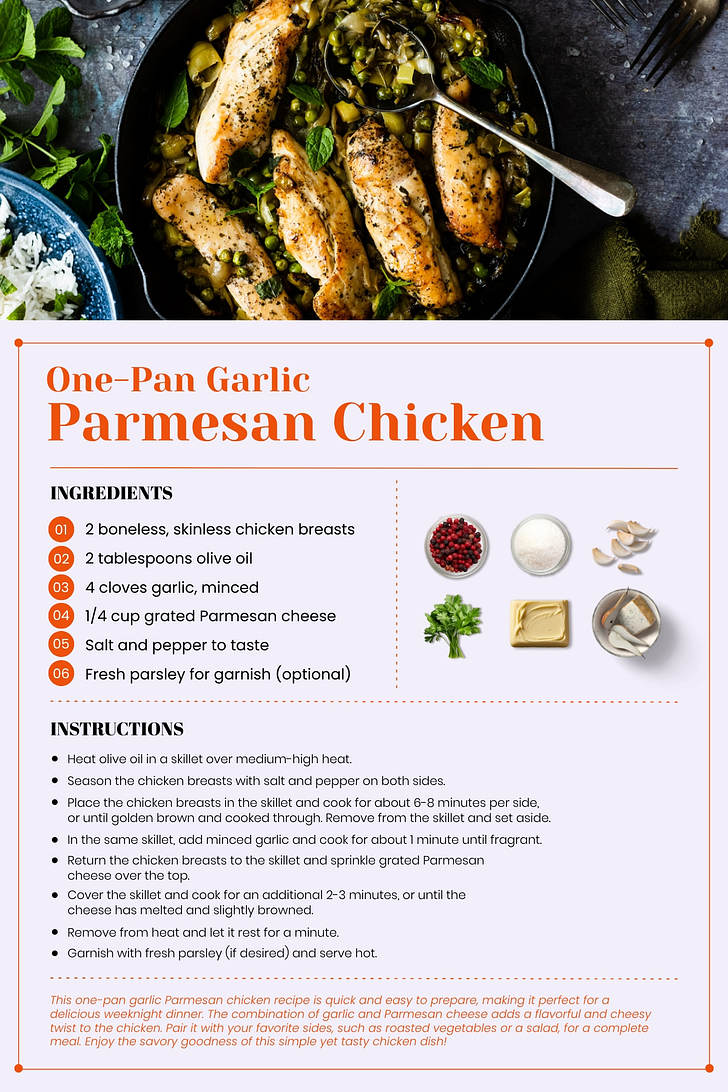 Taste in Focus Recipe Cards | Renderforest