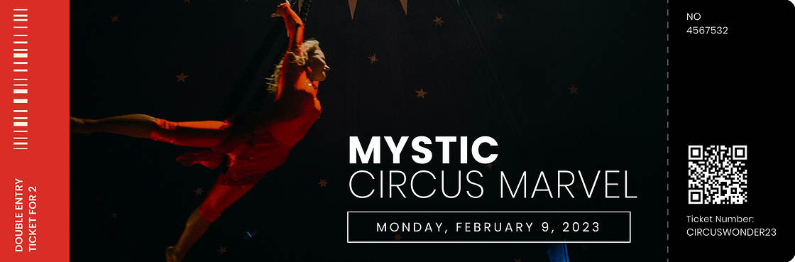 Circus Spectacular Ticket Templates | Renderforest