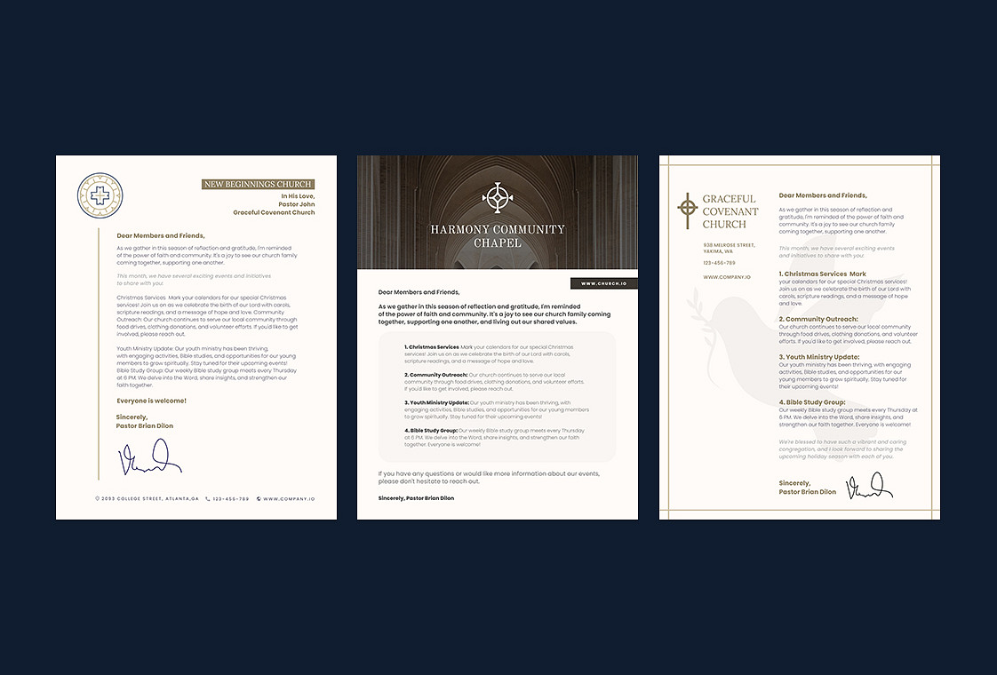 Church Letterhead Collection | Renderforest