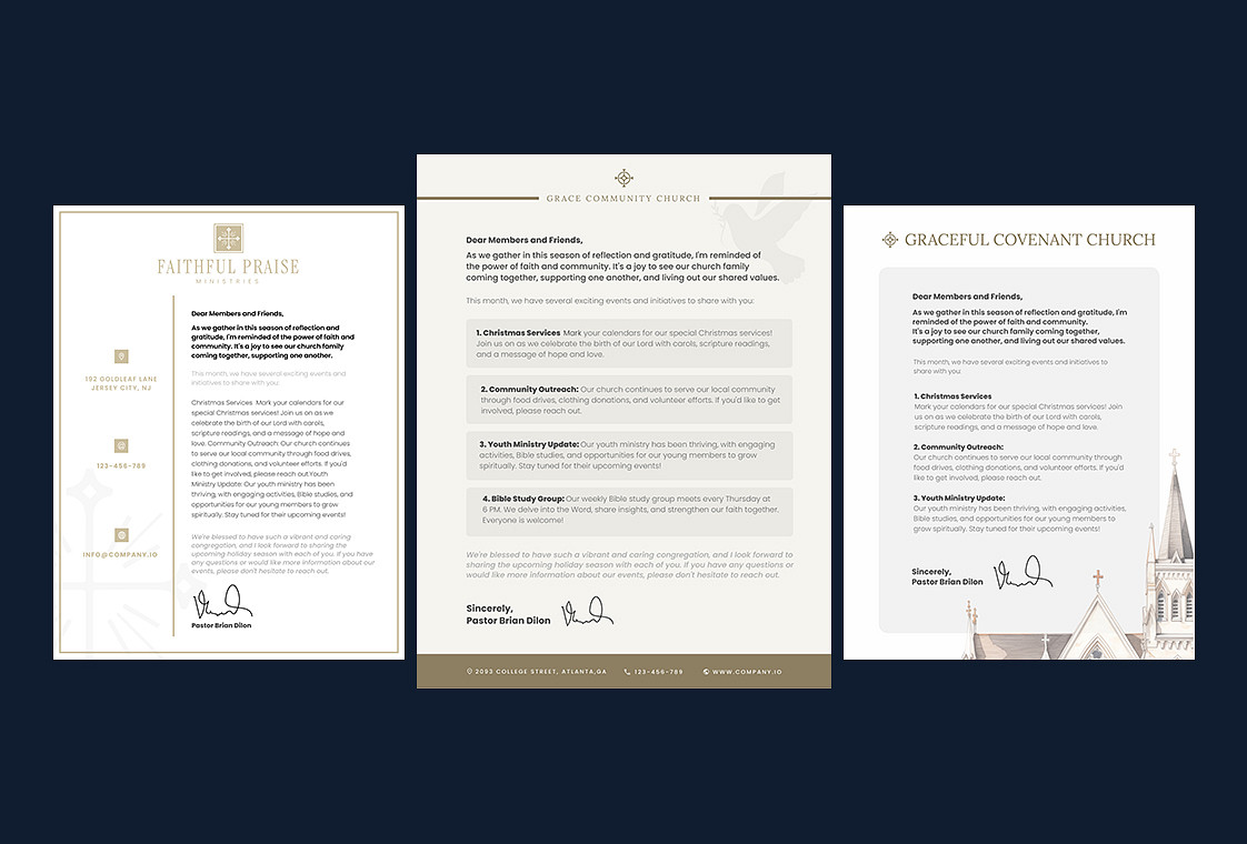 Church Letterhead Collection | Renderforest