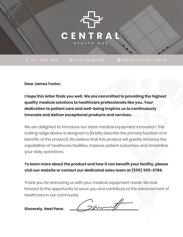 Healthcare Letterhead Templates | Renderforest