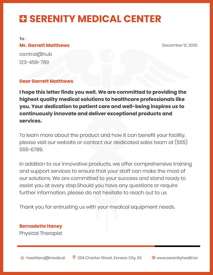 Healthcare Letterhead Templates | Renderforest
