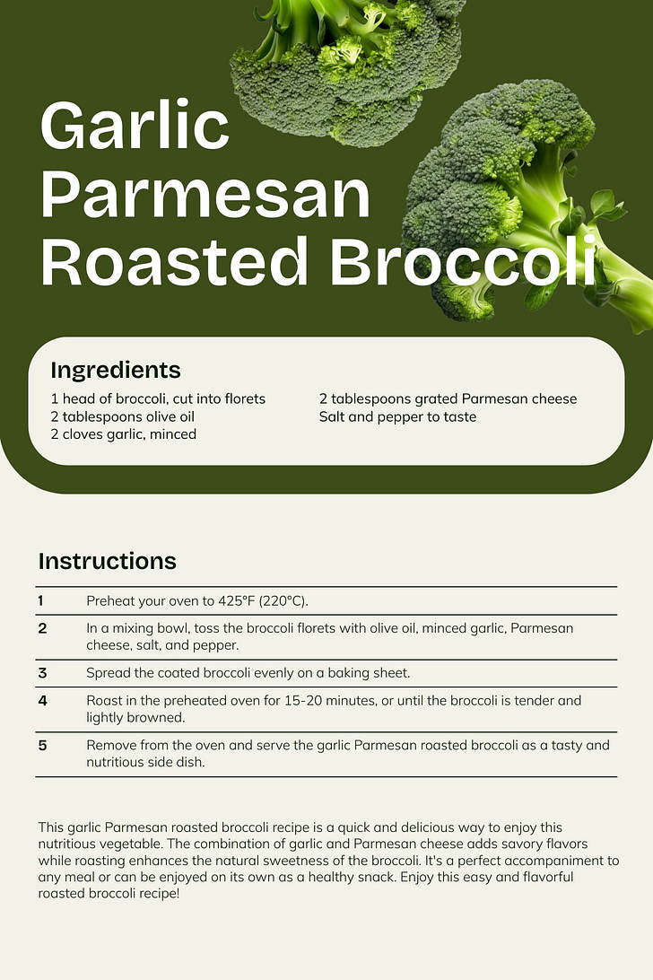 Aesthetic Recipe Card Templates | Renderforest