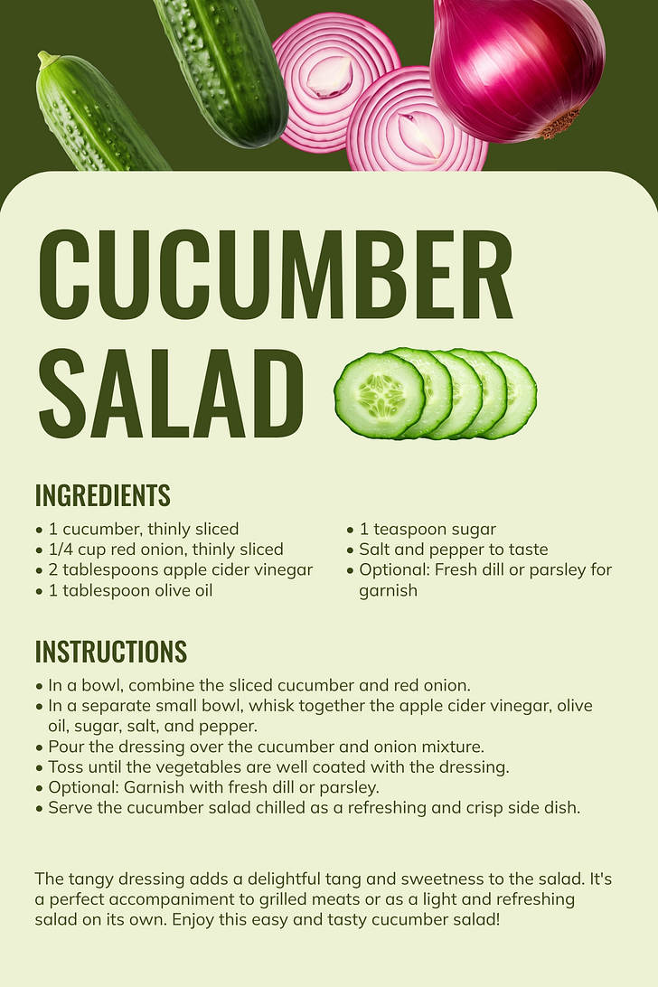 Aesthetic Recipe Card Templates | Renderforest